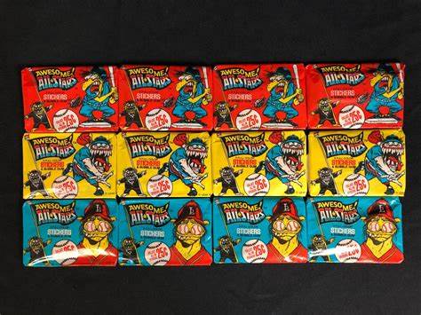 1988 Vintage Baseball Card Wax Pack Awesome All Stars Goofy Weird Funn ...