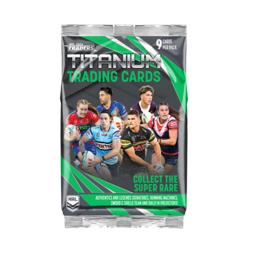 NRL Rugby League - 2024 Traders Titanium Trading Cards Single Pack (9 ...