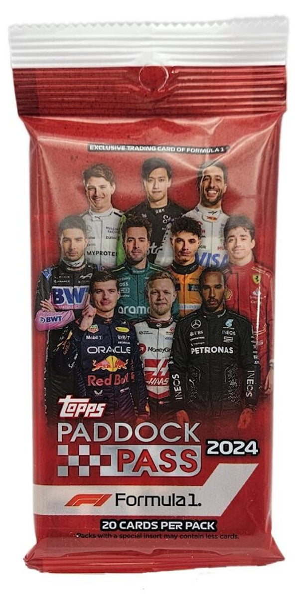 2024 Topps Paddock Pass Formula 1 Racing 20 Card Jumbo Value Pack ...