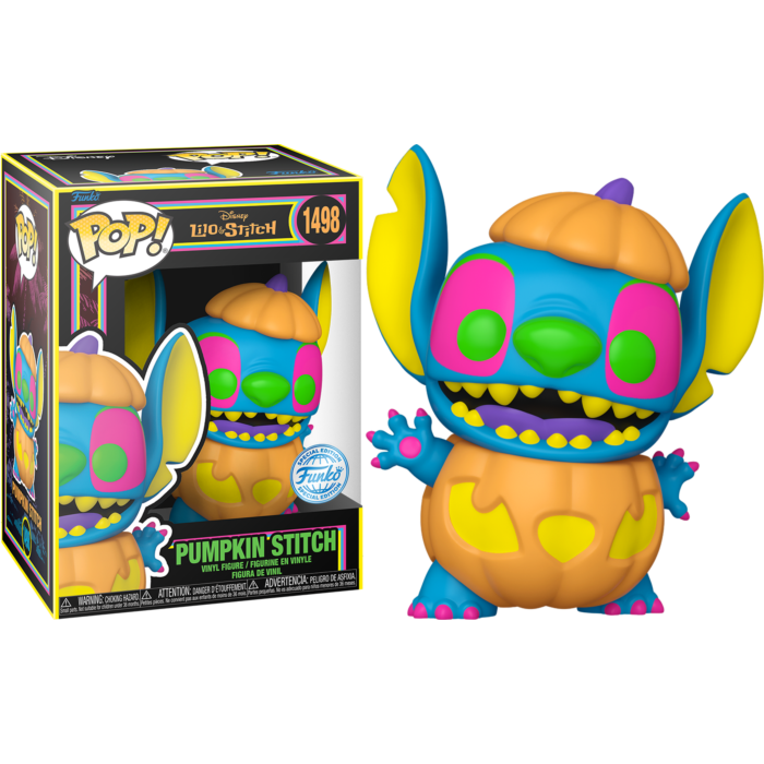 Lilo & Stitch - Pumpkin Stitch Blacklight Pop! Vinyl Figure #1498 ...