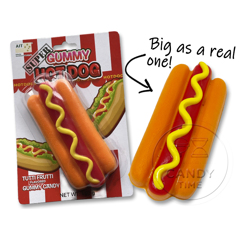 Giant Super Gummy Hot Dog – Bazinga Cards, Collectibles & Arcade